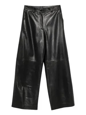 P.A.R.O.S.H P.A.R.O.S.H. Leather Wide-Leg Trousers