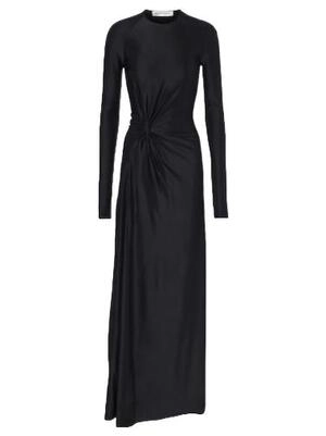Victoria Beckham Florence Gathered Jersey Gown - Black