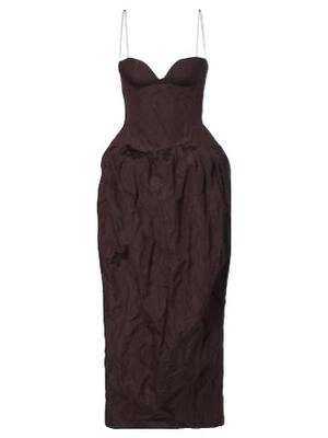 Magda Butrym Gathered Bustier Dress - Black
