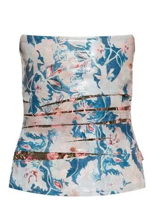 DIESEL® Diesel T-Laxe Floral Print Corset Bustier
