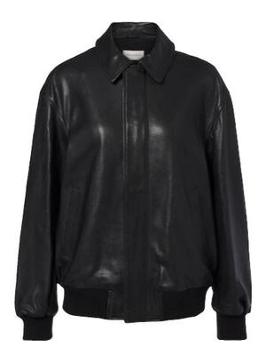 Nour Hammour Toyen Leather Blouson Jacket - Black