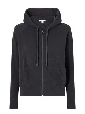 JAMES PERSE Full Zip Hoodie - Black