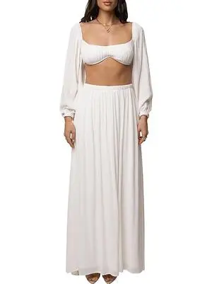 JLUXLABEL Warm Nights Skirt Set - Ivory