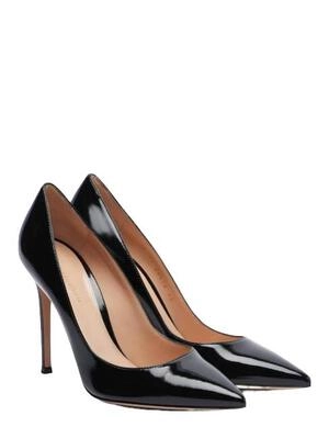 GIANVITO ROSSI Patent Leather Pumps - Black