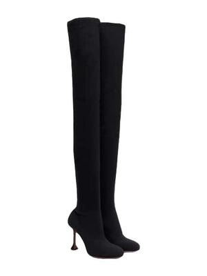 Amina Muaddi Over-the-knee Boots - Black