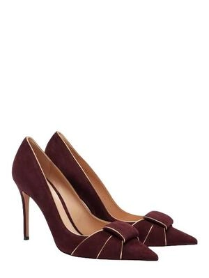 GIANVITO ROSSI Suede Pumps - Brown