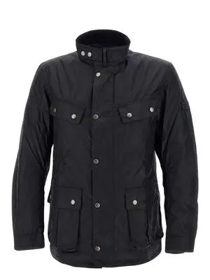 Barbour Duke Waxed Jacket - Black