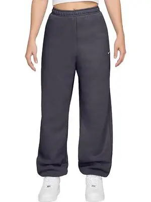 Nike Studio Fleece Medium Weight High Rise Oversized Cuffed Pants Gridiron/sail