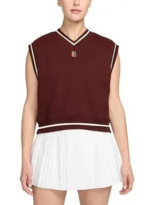 Nike Court Collection Fleece Tennis Vest - Mystic Dates