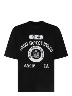 Amiri Graphic-print Cotton T-shirt - Black