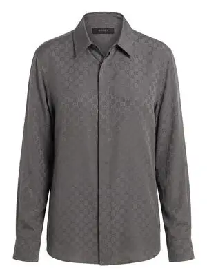Gucci Gg Jacquard Shirt - Grey