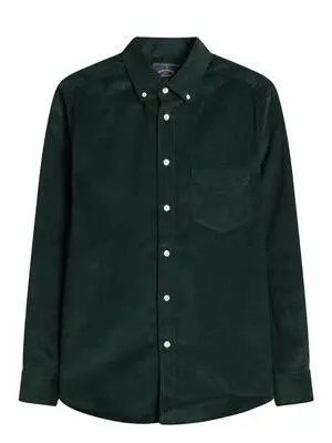 Portuguese Flannel Lobo Button Down Corduroy Shirt - Green