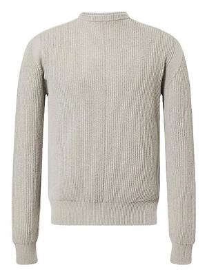 Rick Owens Crew Neck Wool Jumper - Pearl