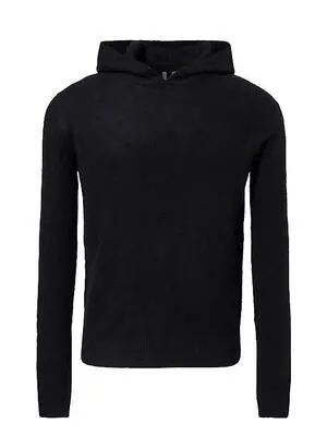 Rick Owens Hooded Cashmere-blend Jumper - Black