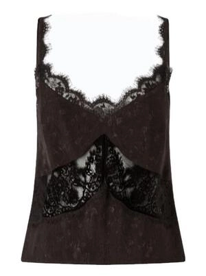 PINKO Pinko Lace Trim Camisole Top