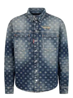 DSQUARED2 Monogram Denim Carpenter Shirt