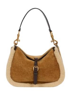 Etro Pony-hair Mutton-trim Cross Body Bag - Camel