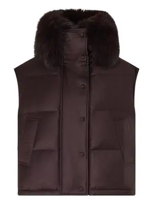 YVES SALOMON Yves Salomon Short Fox Fur Vest