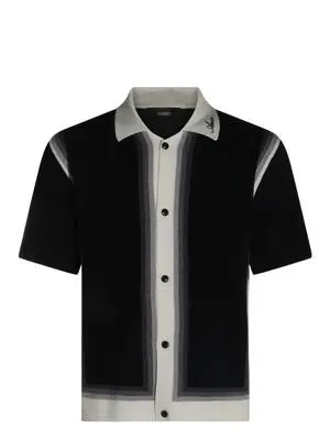 Amiri Knitted Short Sleeve Cardigan - Black