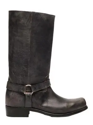 GOLDEN GOOSE Biker Square Boots - Black