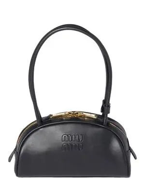 Miu Miu MIU MIU Beau Soft Small Leather Bag Black