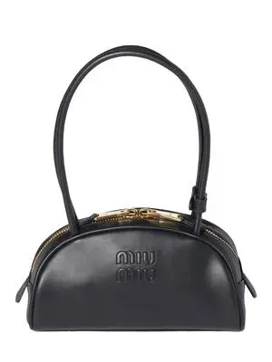 Miu Miu Beau Soft Small Leather Bag - Black