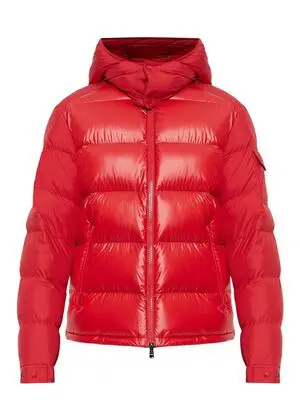 Moncler Maya Hooded Down Jacket - Red