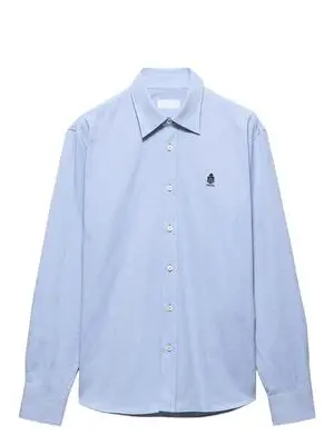 Prada Classic Fit Cotton Shirt - Blue