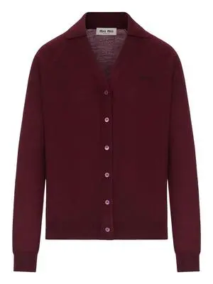 Miu Miu Wool Cardigan - Red