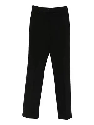 Valentino Garavani Straight-leg Wool Trousers - Black
