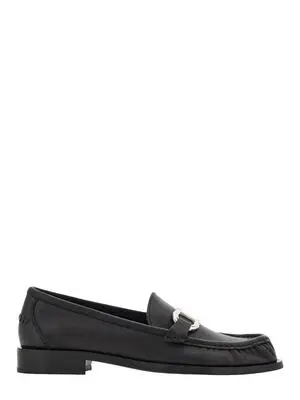 FERRAGAMO Gancini Ornament Loafers - Black