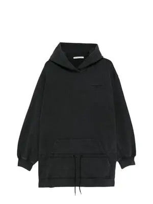 Alexander Wang Alexander Wang Women Dropped Waist Hoodie Dress Black