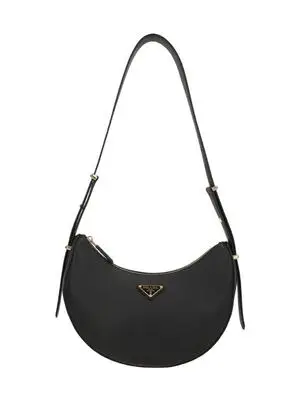 Prada Calf Leather Shoulder Bag - Black