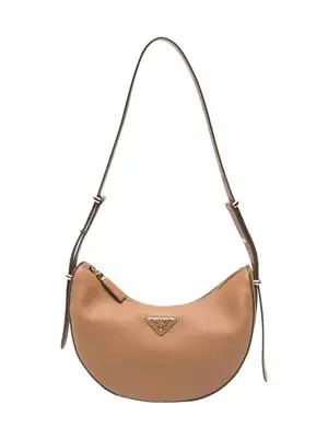 Prada PRADA Calf Leather Shoulder Bag Brown