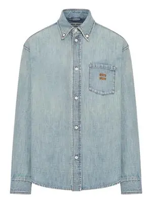 MIU MIU Miu Miu Women Chambray Denim Shirt