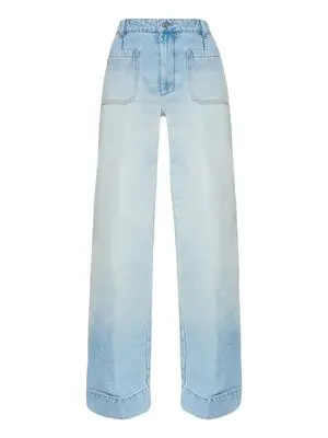 Victoria Beckham Alina Regular Fit Jeans - Blue