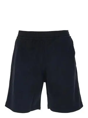 Givenchy Fleece Bermuda Shorts With Grosgrain Detail - Black