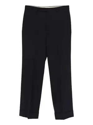 Valentino Garavani Wool Formal Trousers - Blue