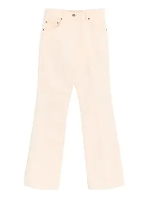 Valentino Garavani Flared Denim Jeans - White