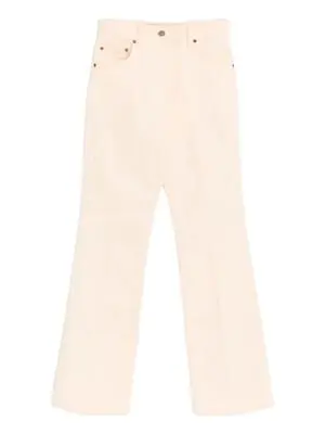 Valentino Garavani Flared Denim Jeans - White