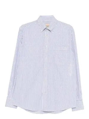 Valentino Garavani Striped Cotton Shirt - Blue