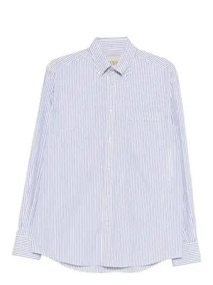Valentino Garavani Striped Cotton Shirt - Blue