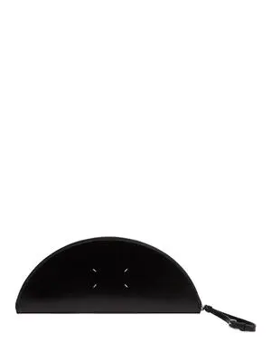 MAISON MARGIELA Halfmoon Leather Pouch - Black