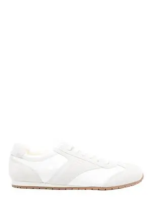 Prada Fabric And Suede Sneakers - White