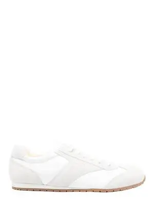 Prada Prada Fabric And Suede Sneakers White