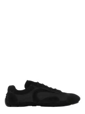 Prada PRADA Monte Carlo Re-Edition 2025 Nylon And Suede Sneakers Black