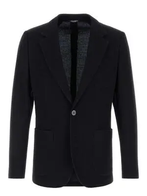 Dolce & Gabbana Taormina Single-breasted Jersey Jacket - Blue
