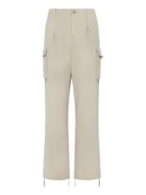 MAISON MARGIELA Cotton-blend Pinstripe Cargo Trousers - Multicolor