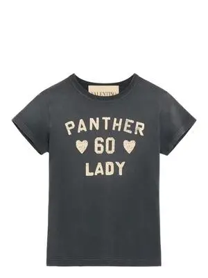 Valentino Garavani Printed Cotton T-shirt - Black