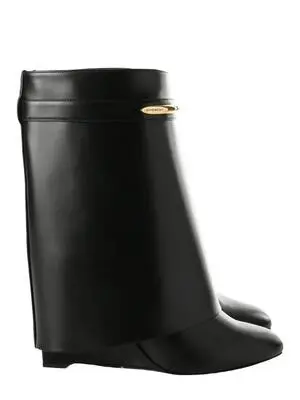 Givenchy Shark 95 Leather Ankle Boots - Black